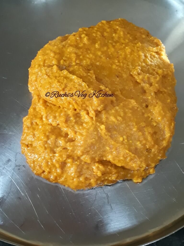 DHOKLI SUBJI / GUJARATI DHOKLI NU SHAK / CHICKPEAS FLOUR DUMPLINGS IN ...