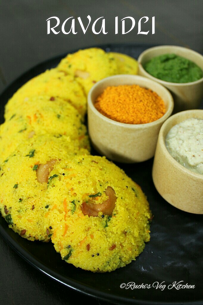 RAVA IDLI | QUICK SEMOLINA IDLI – Ruchi's Veg Kitchen