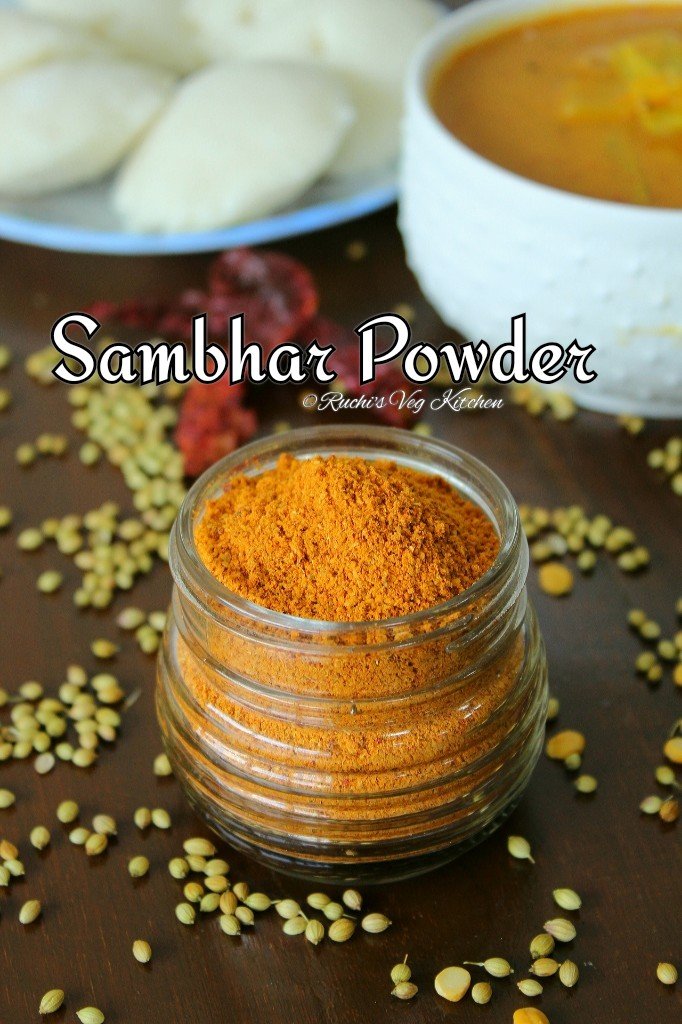 SAMBHAR POWDER | SAMBHAR PODI | HOMEMADE SAMBHAR MASALA – Ruchi's Veg ...