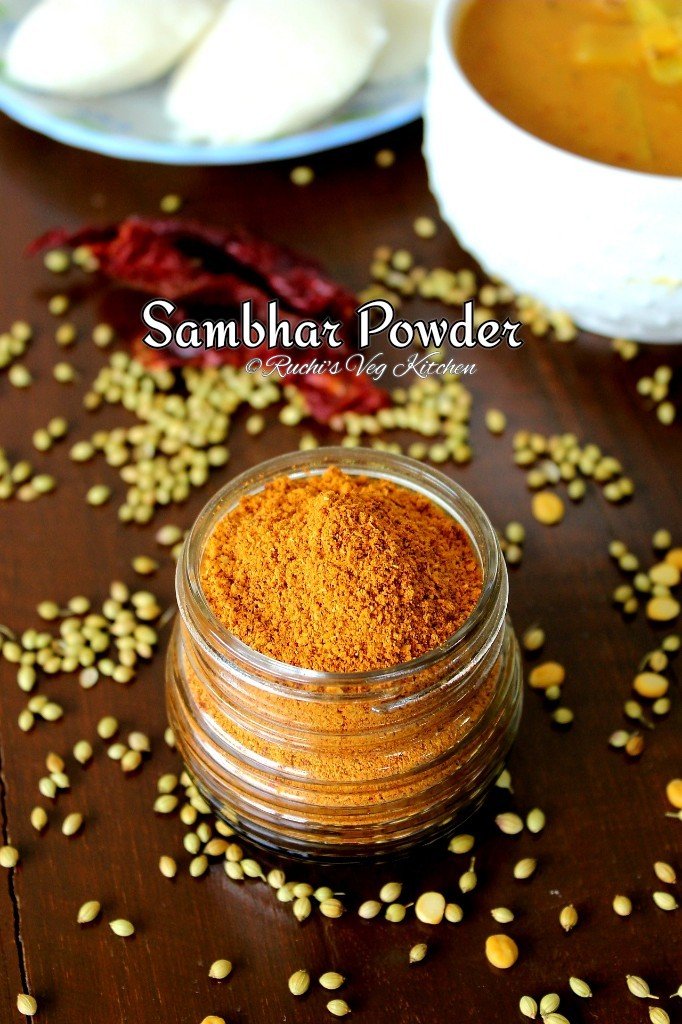 SAMBHAR POWDER | SAMBHAR PODI | HOMEMADE SAMBHAR MASALA – Ruchi's Veg ...