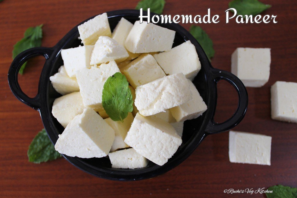 HOMEMADE PANEER / INDIAN COTTAGE CHEESE – Ruchi's Veg Kitchen