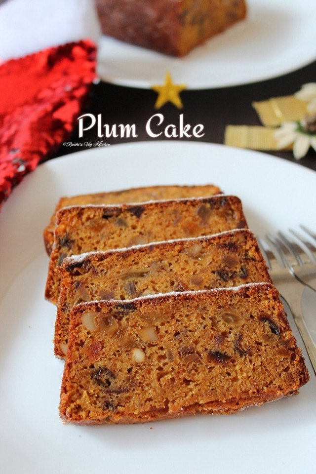 RICH PLUM CAKE / EGGLESS PLUM CAKE/ CHRISTMAS SPECIAL CAKE – Ruchi's Veg Kitchen