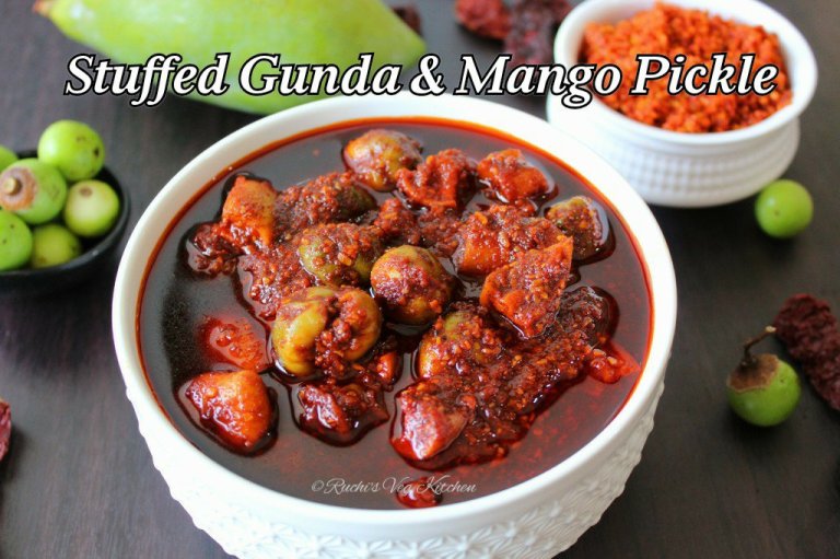STUFFED GUNDA AND MANGO PICKLE – Ruchi's Veg Kitchen