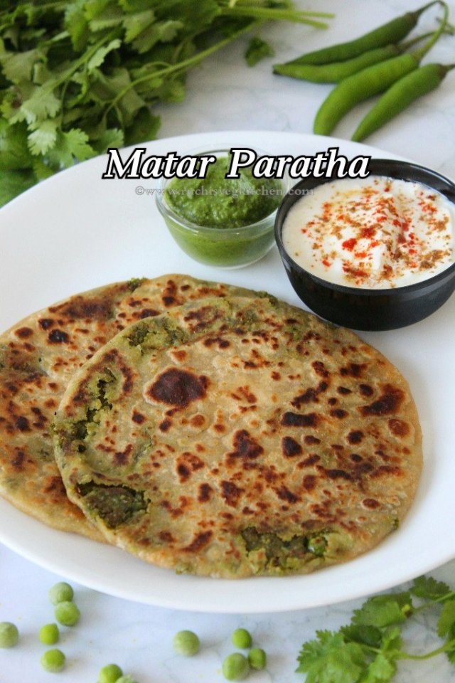 Matar Paratha – Ruchi's Veg Kitchen